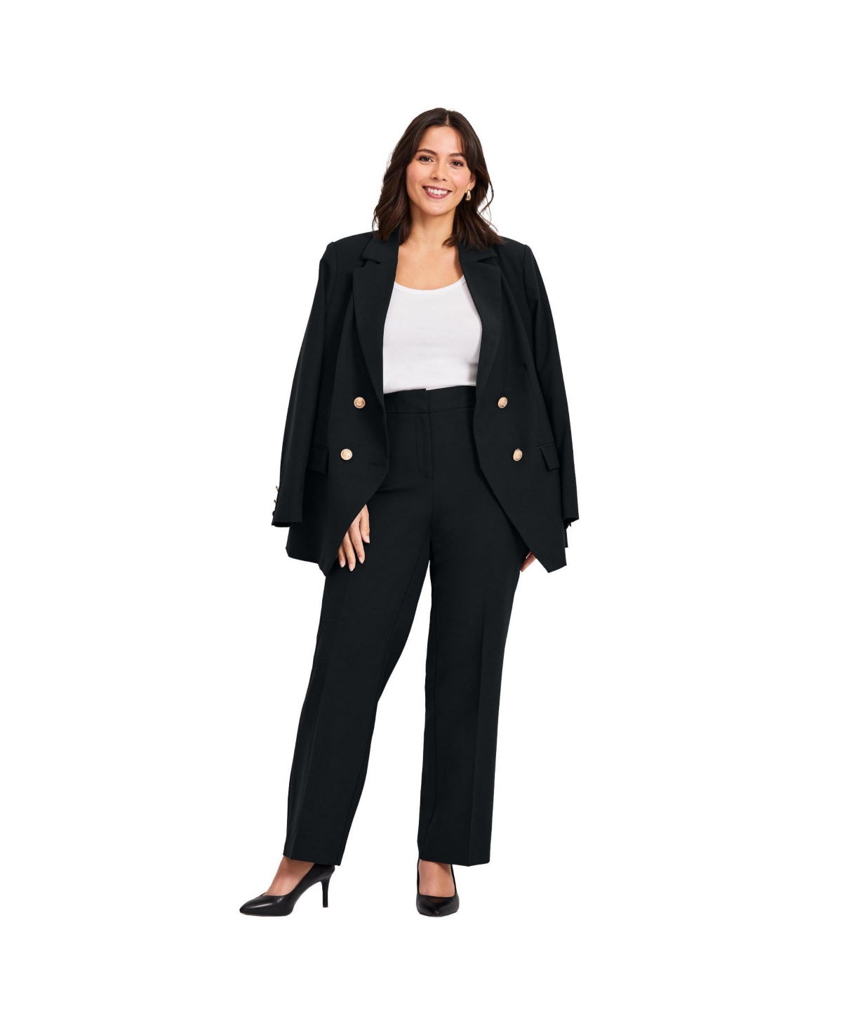 Click here for Avenue Womens Tall Cool Hand Trouser - Black prices