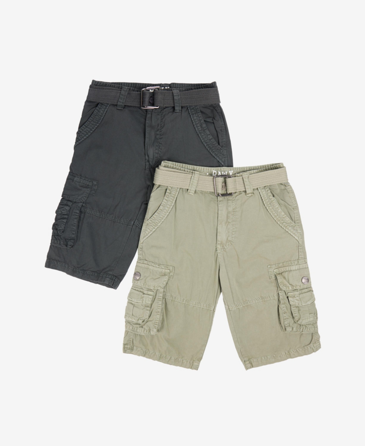 Click here for Raw X Big Boys 2 Pack Combo Belted Twill Cargo Sho... prices