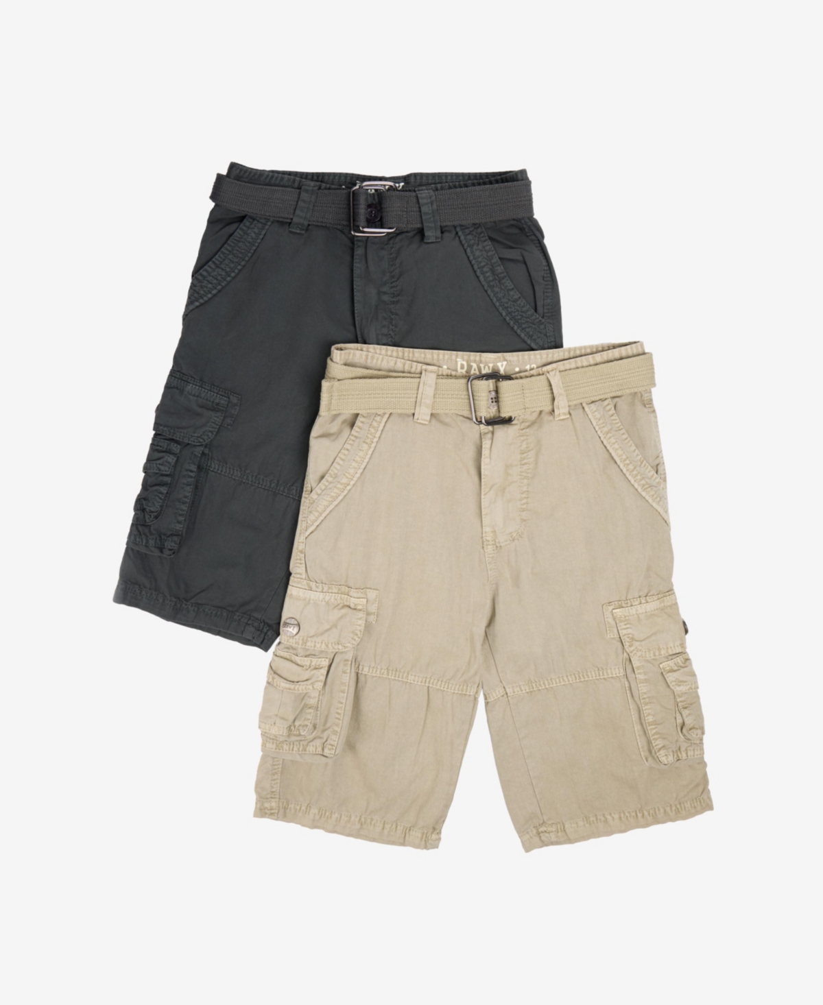 Click here for Raw X Big Boys 2 Pack Combo Belted Twill Cargo Sho... prices