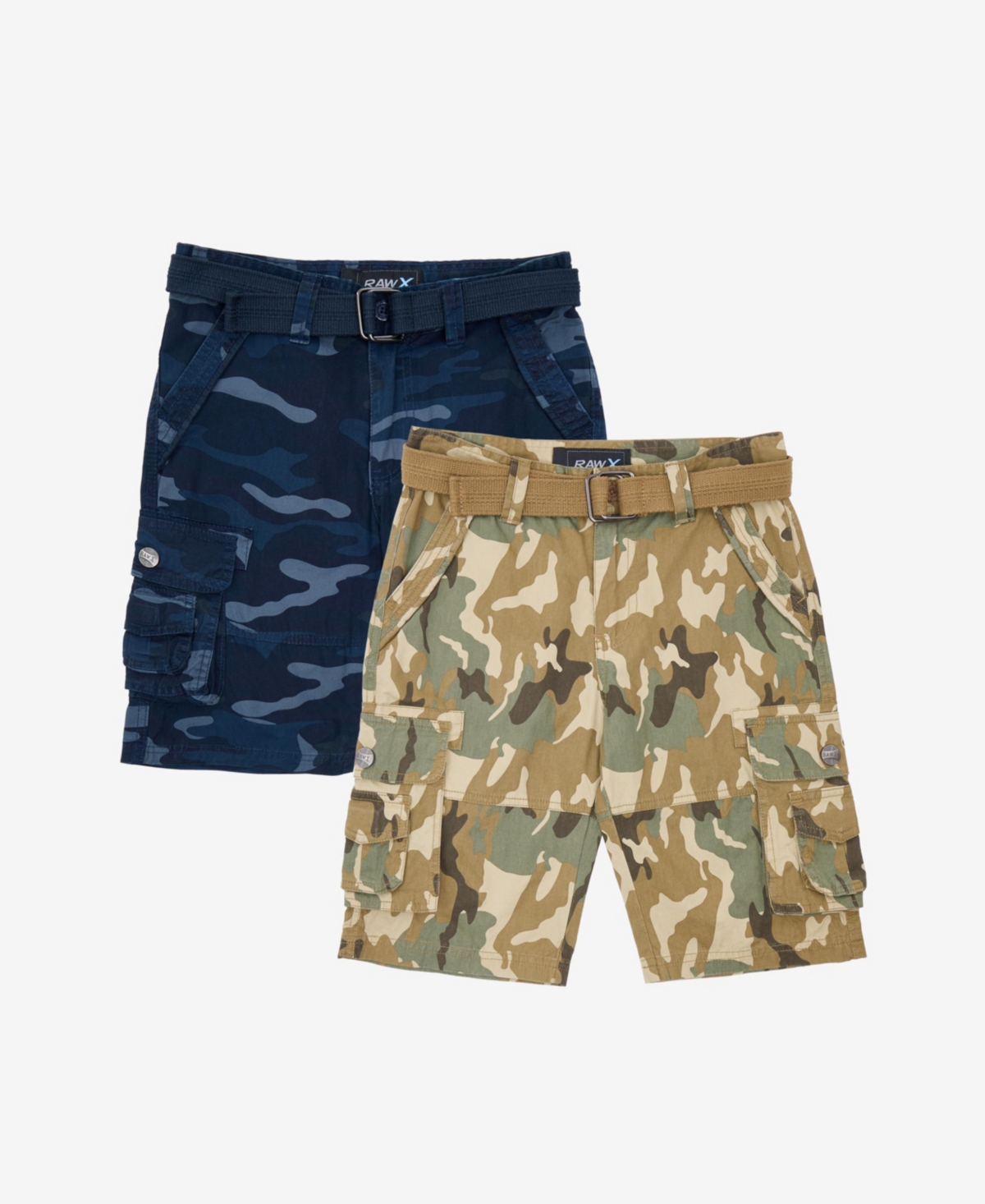 Click here for Raw X Big Boys 2 Pack Combo Belted Twill Cargo Sho... prices