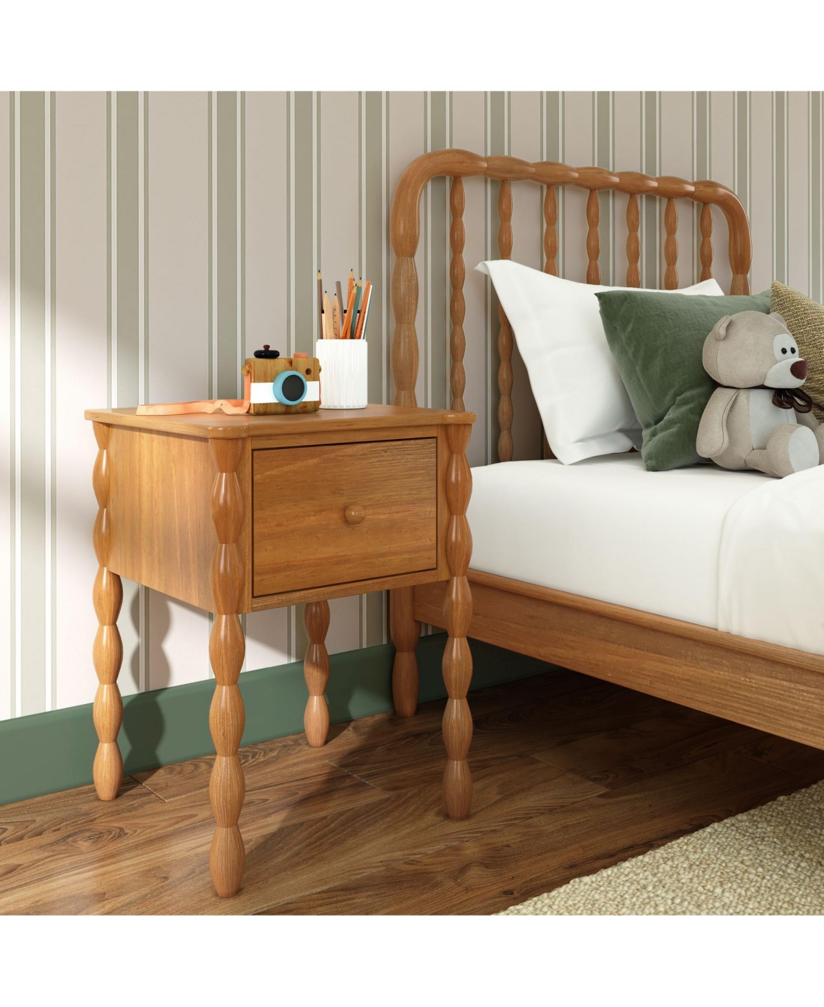 Click here for Max and Lily Jenny Lind 1 Drawer Nightstand - Peca... prices