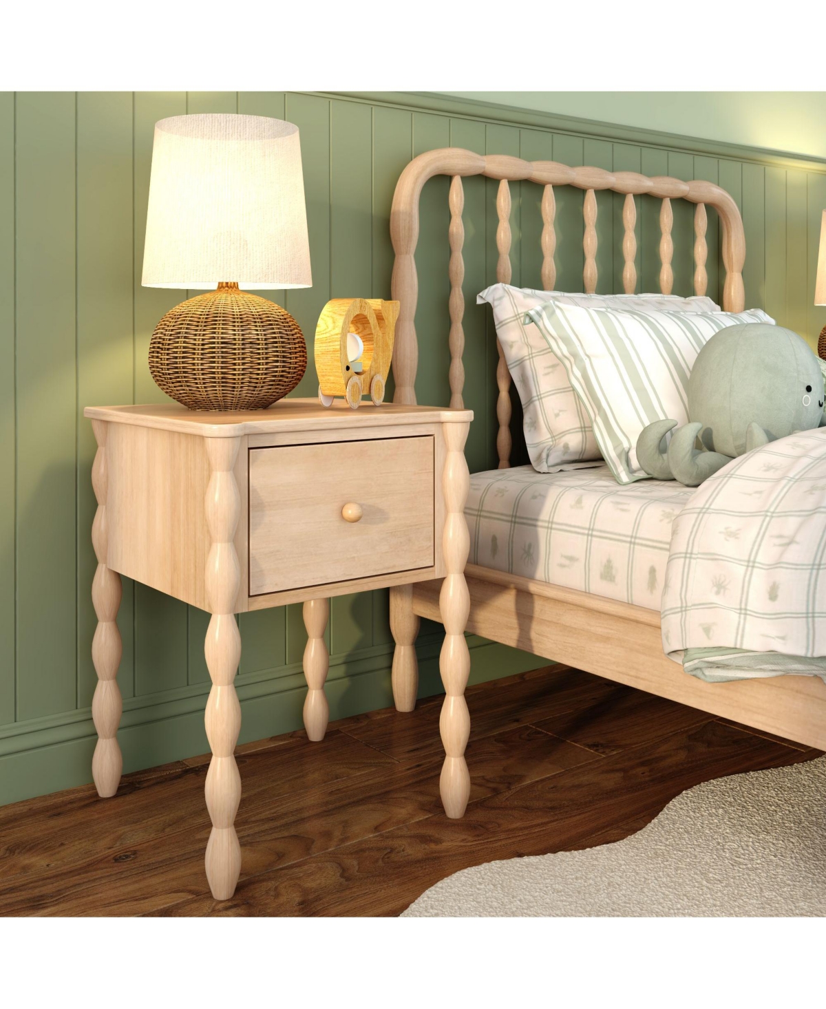 Click here for Max and Lily Jenny Lind 1 Drawer Nightstand - Blon... prices