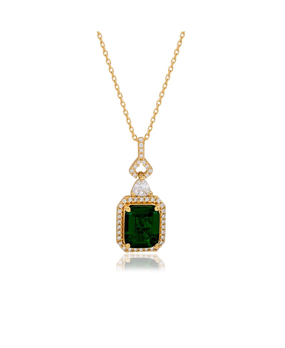 Click here for Suzy Levian Sterling Silver Emerald Cut Cubic Zirc... prices