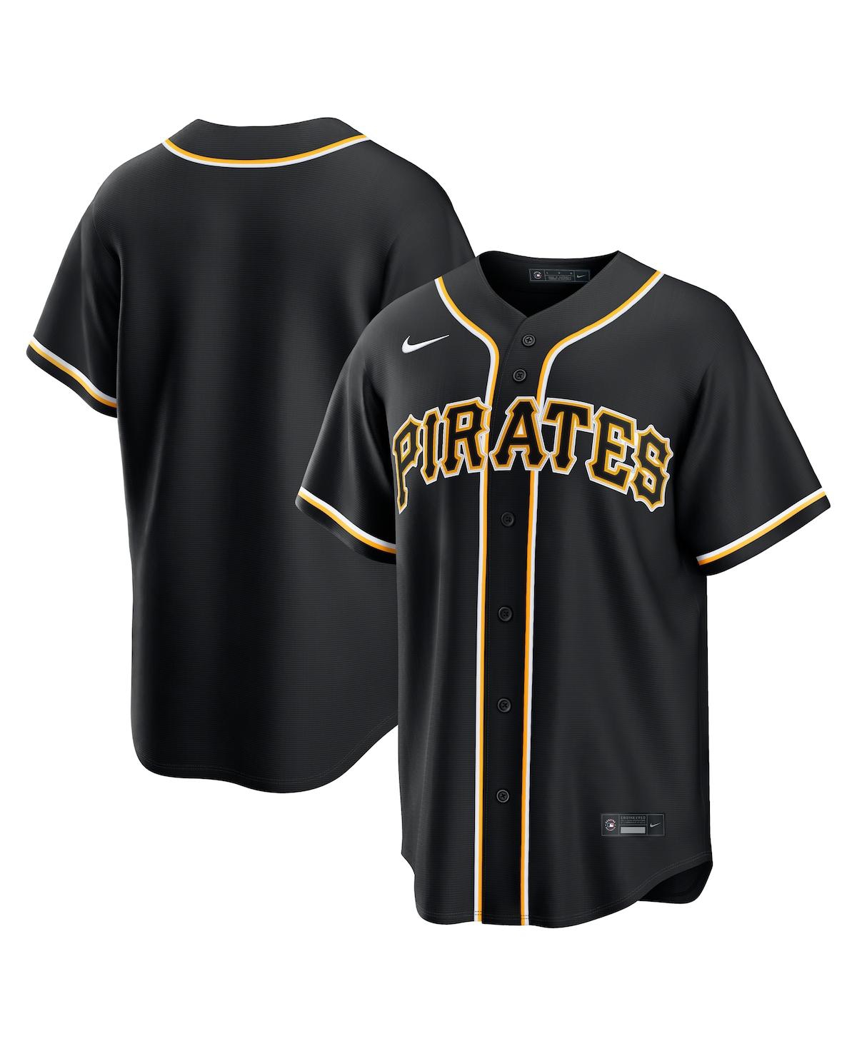 Click here for Nike Mens Black Pittsburgh Pirates 2026 Replica Fa... prices