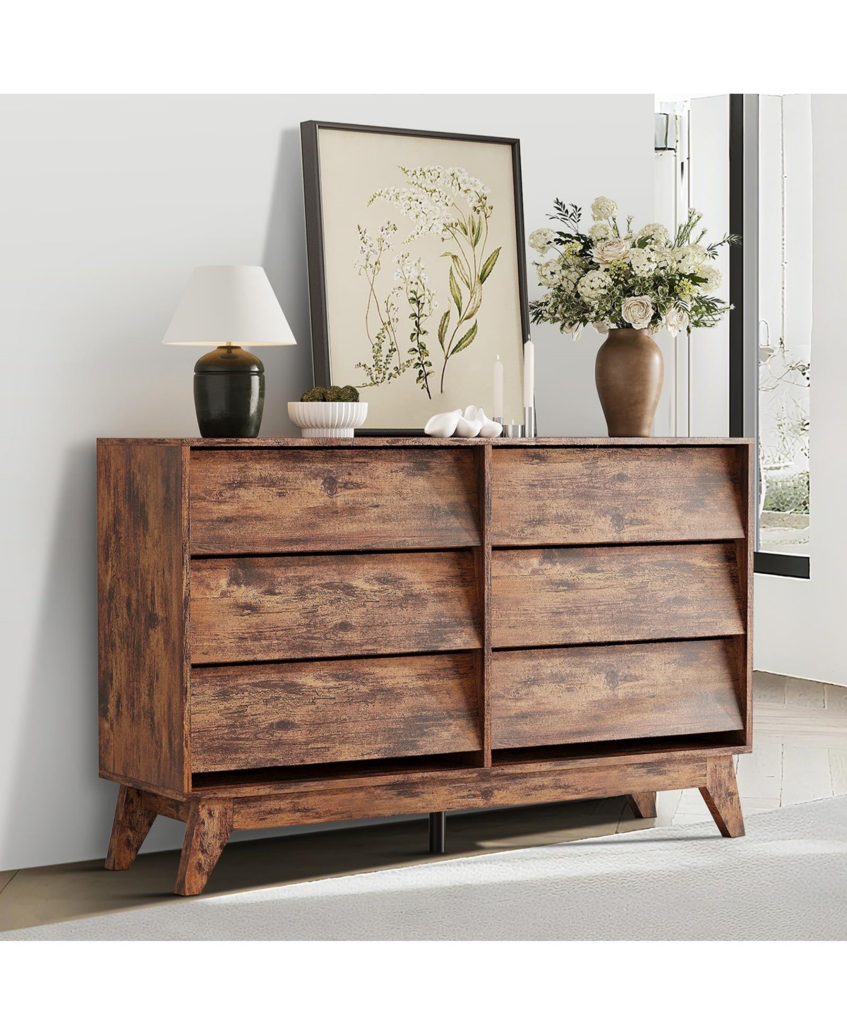 Click here for gaomon 6-Drawer Dresser for Bedroom  47.2 Wide Woo... prices