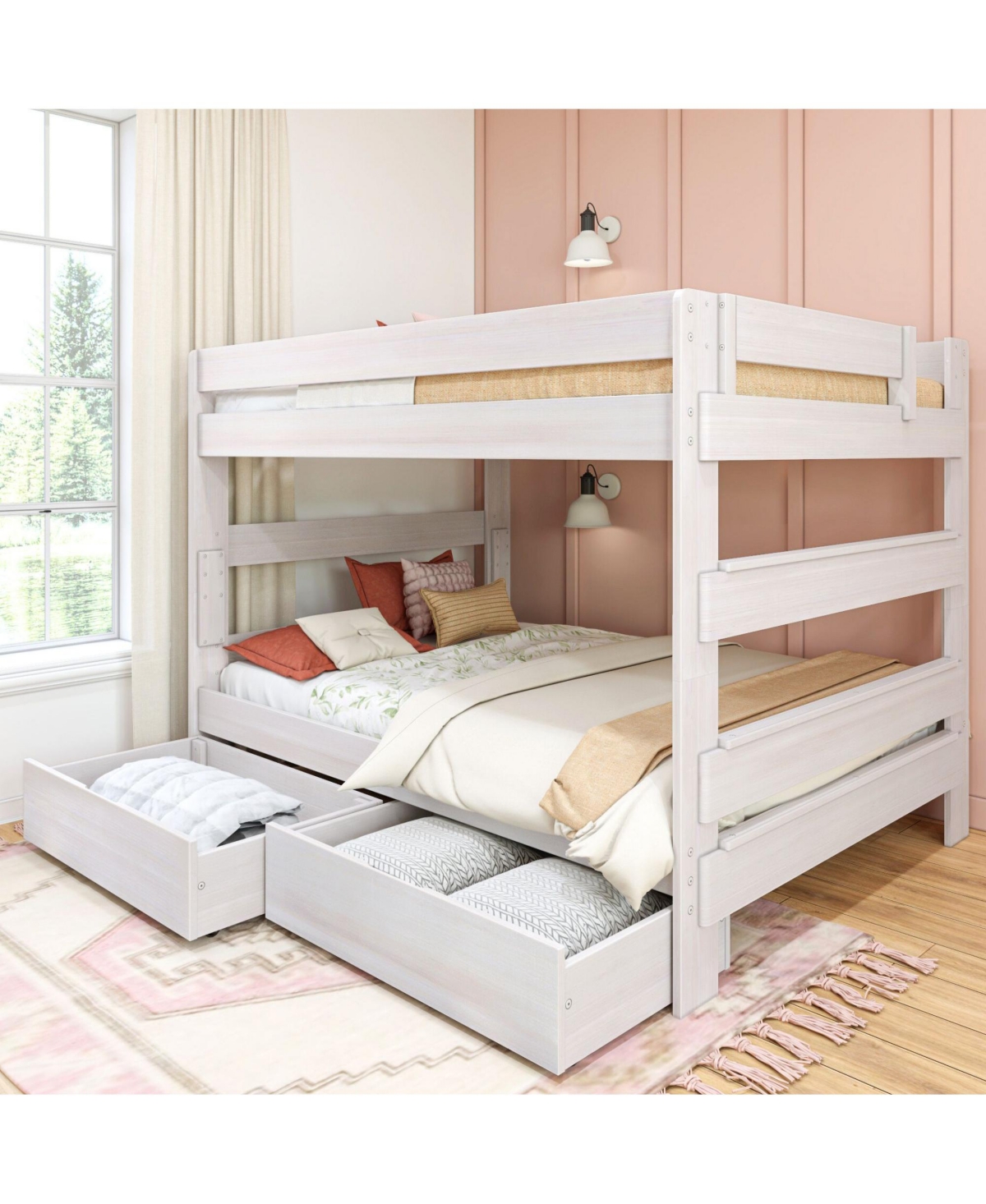 Click here for Max and Lily Solid Wood Modern Farmhouse Farmhouse... prices