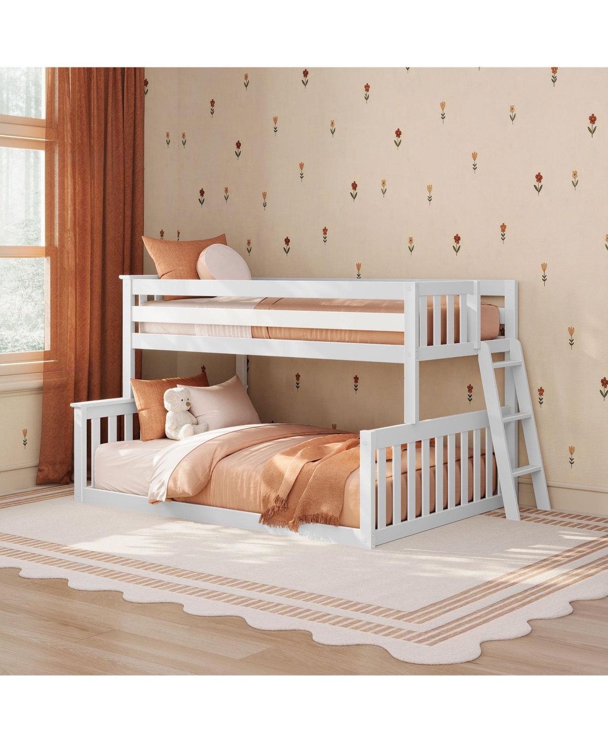 Click here for Max and Lily Twin over Full Low Bunk Bed with Ladd... prices