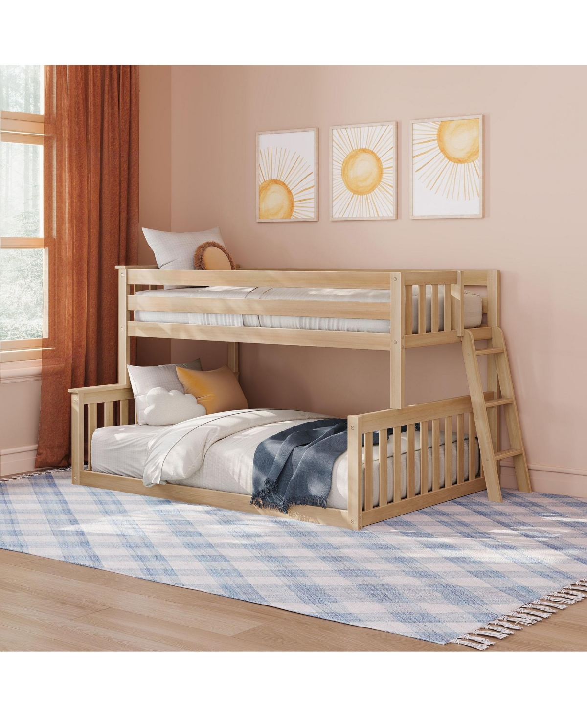 Click here for Max and Lily Twin over Full Low Bunk Bed with Ladd... prices