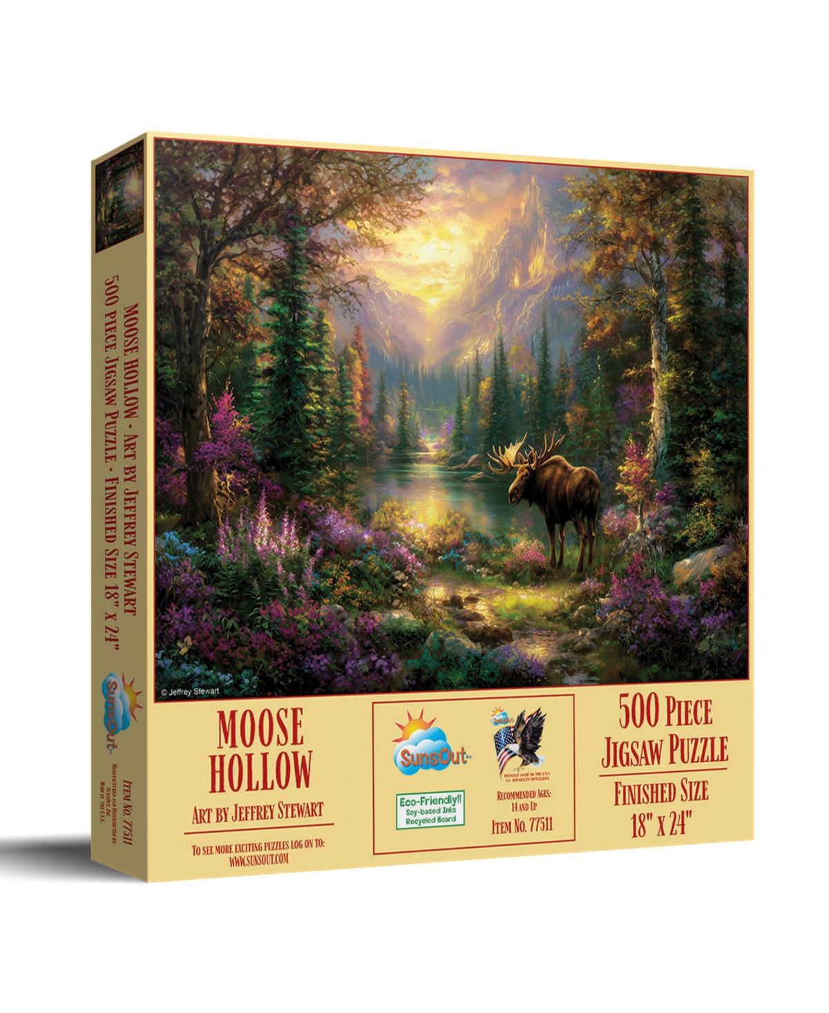 Click here for SunsOut Moose Hollow 500 piece Jigsaw Puzzle for A... prices