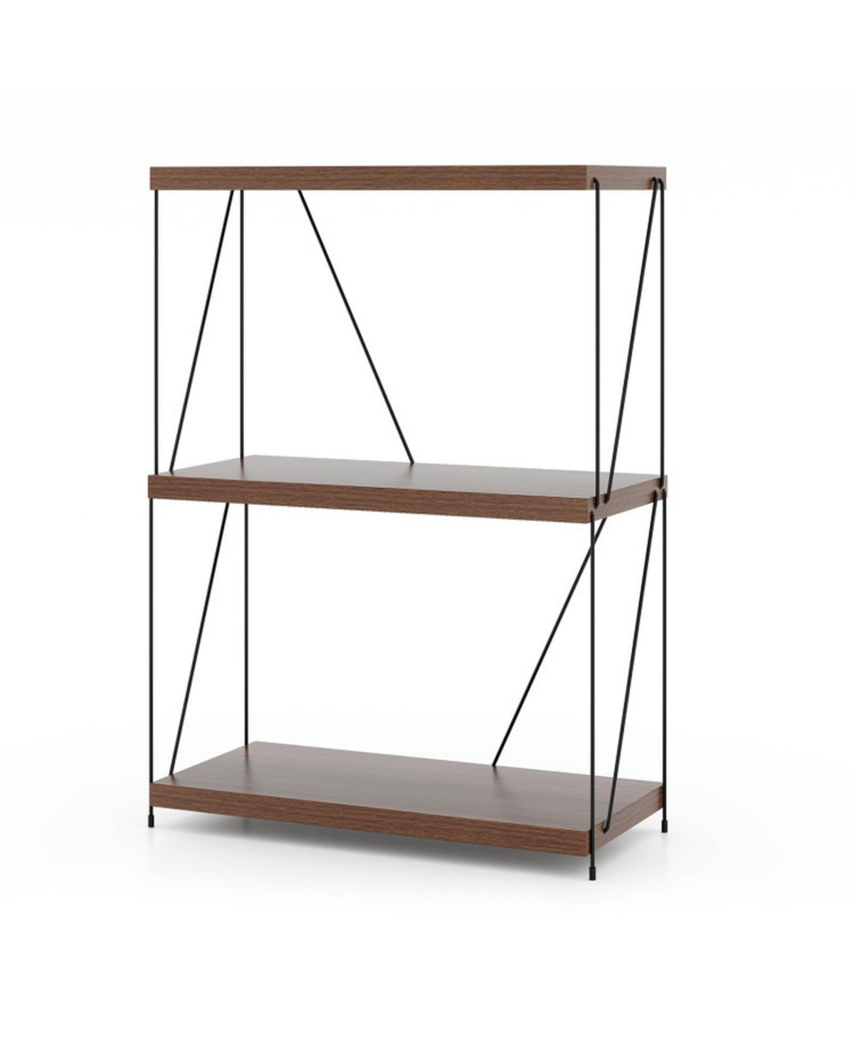 Click here for Gouun 3-Tier Industrial Display Rack with Mdf Shel... prices