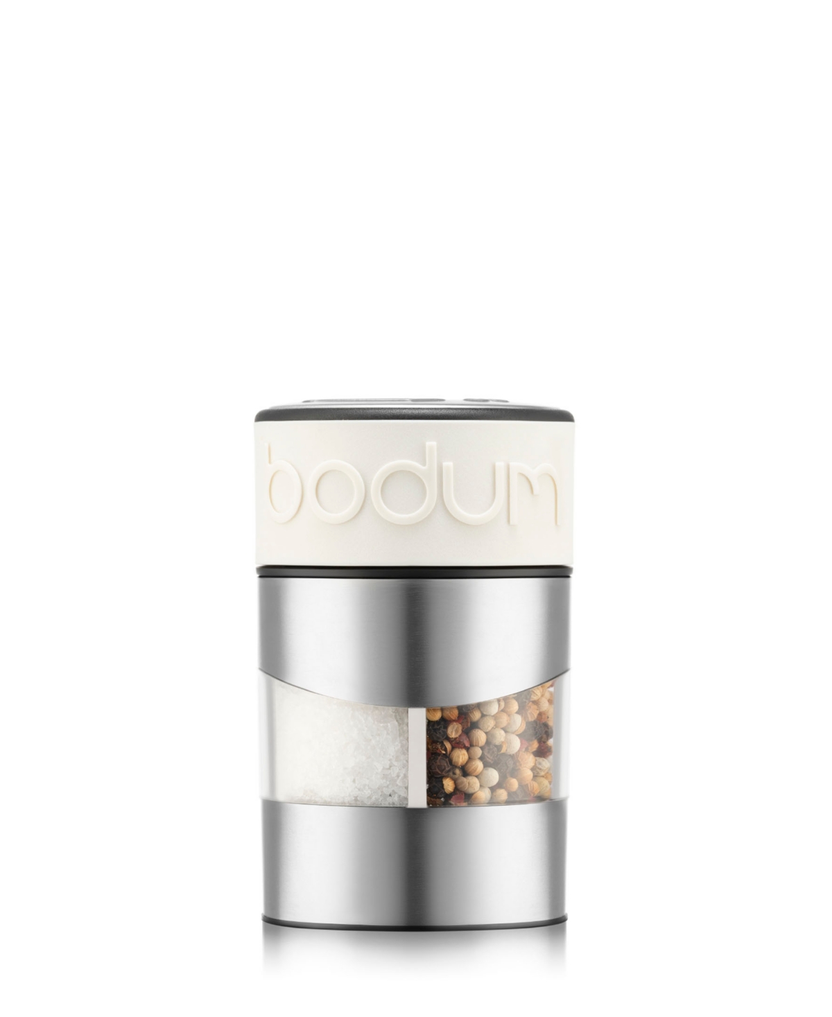 Click here for Bodum 4.4 Twin Salt and Pepper Grinder - Off White prices