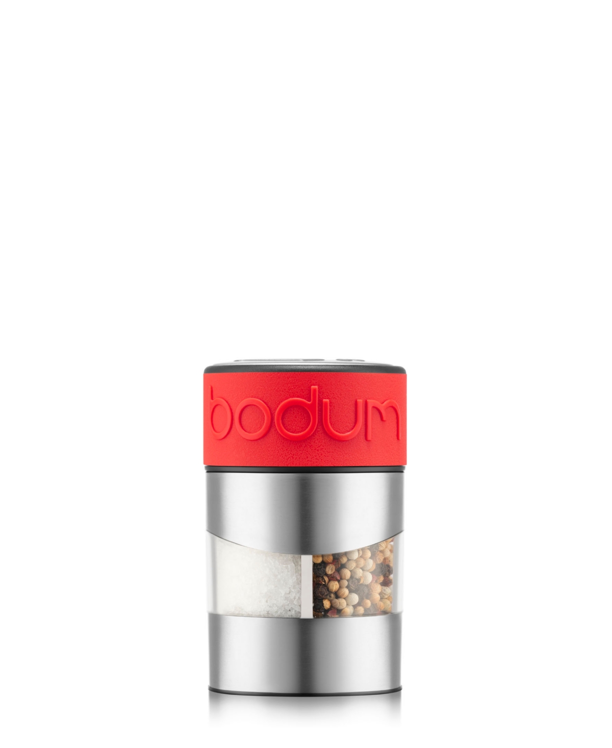Click here for Bodum 4.4 Twin Salt and Pepper Grinder - Red prices