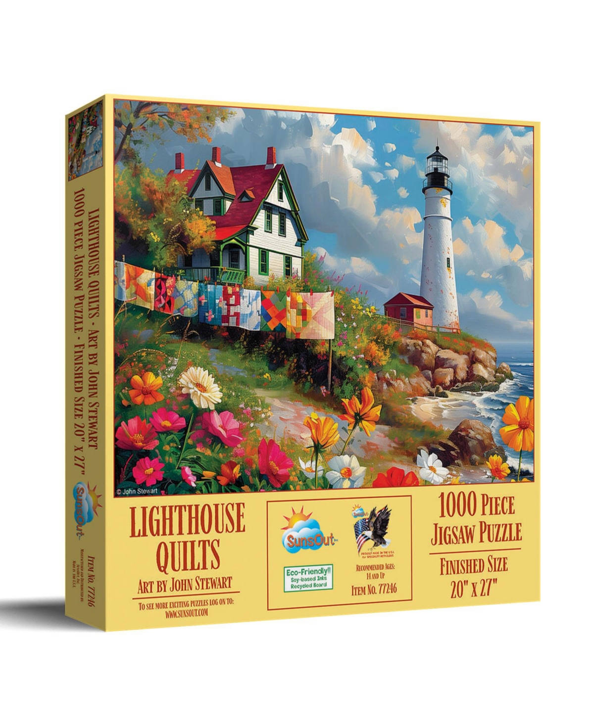 Click here for SunsOut Lighthouse Quilts 1000 piece Jigsaw Puzzle... prices