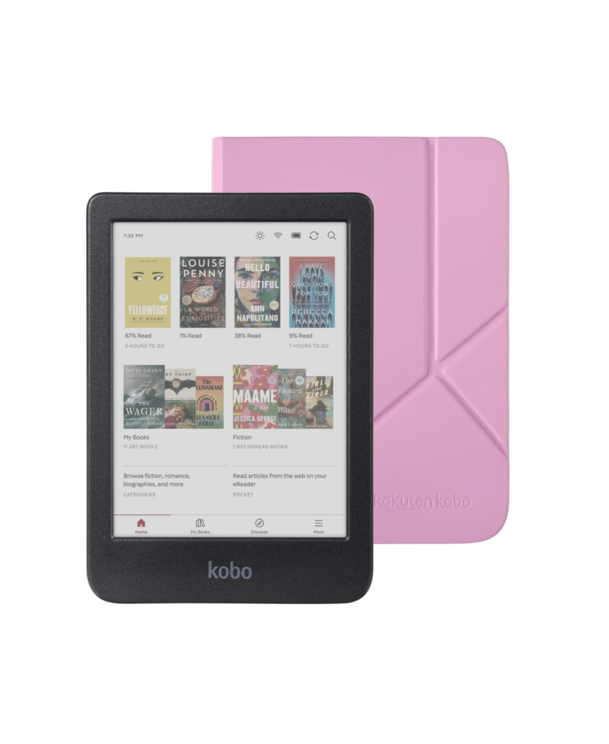 Click here for Kobo Clara 16GB Colour eReader with Candy SleepCov... prices