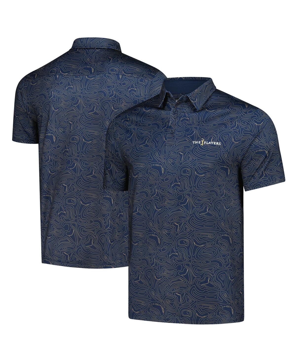 Click here for Flomotion Mens Navy The Players Toothy Topo Polo S... prices