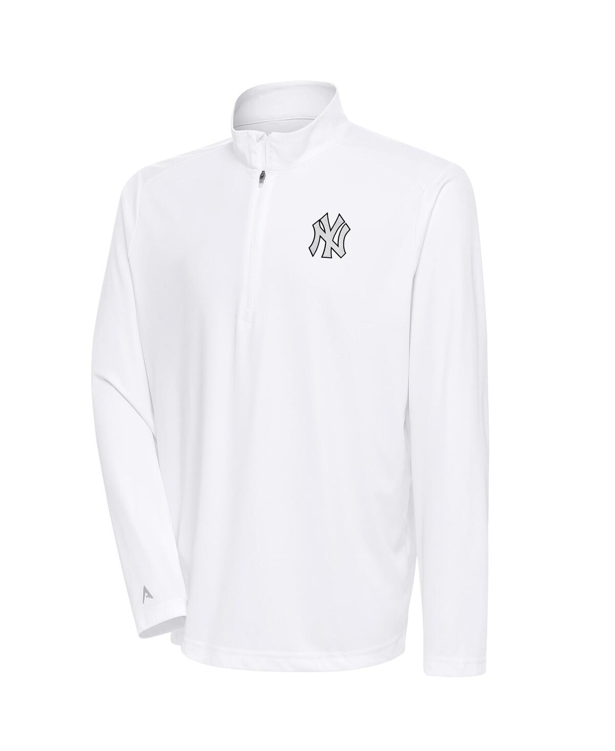 Click here for Antigua Mens White New York Yankees Metallic Tribu... prices