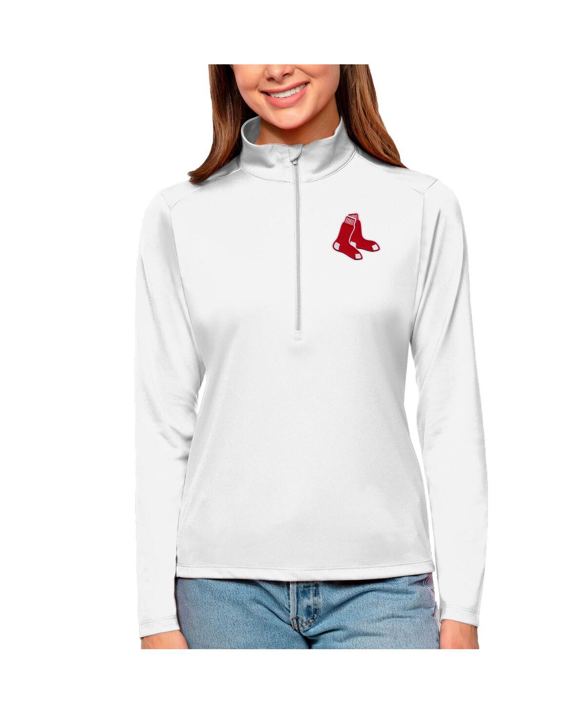 Click here for Antigua Womens White Boston Red Sox Tribute Quarte... prices