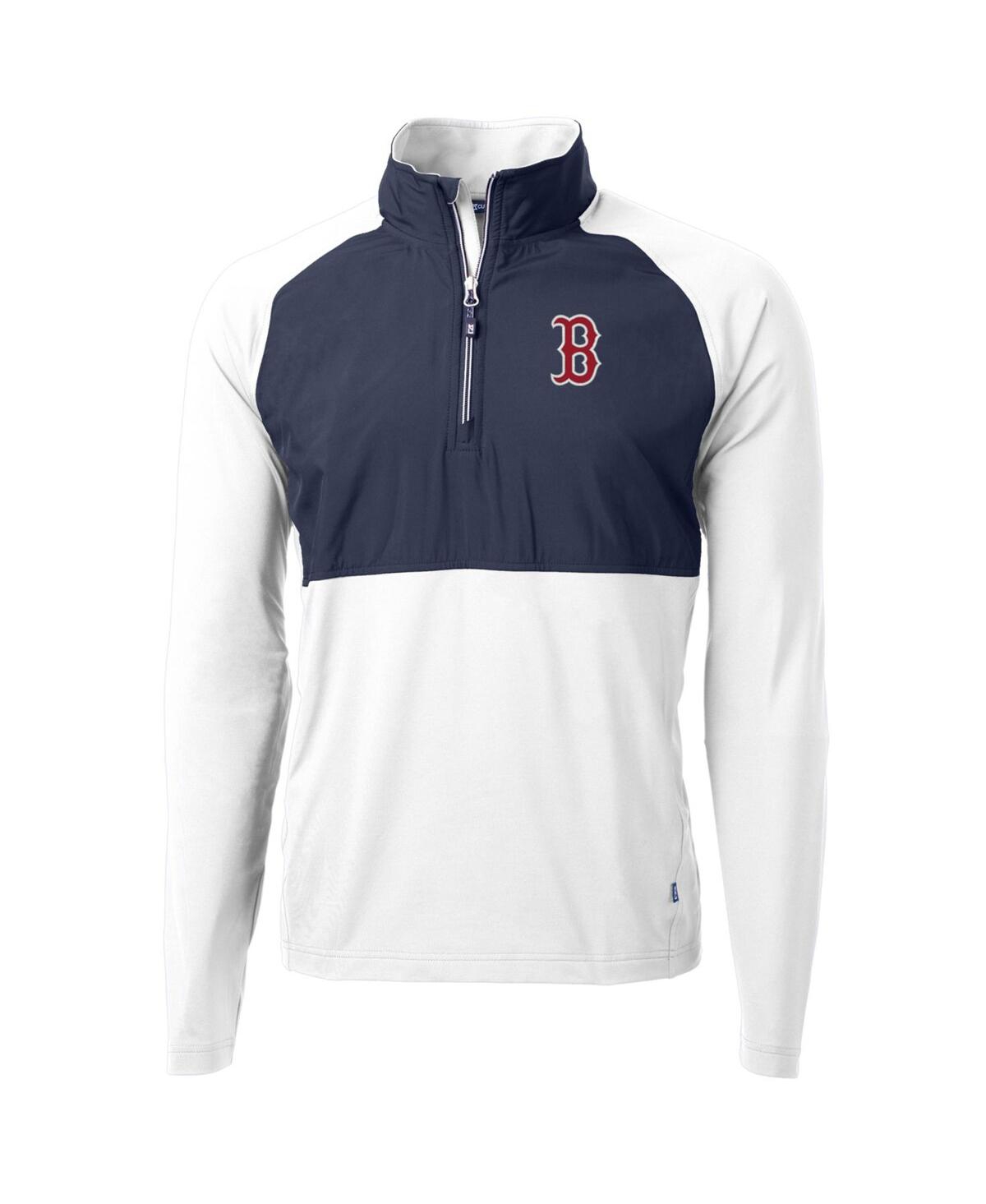 Click here for Cutter & Buck Mens White/Navy Boston Red Sox Adapt... prices