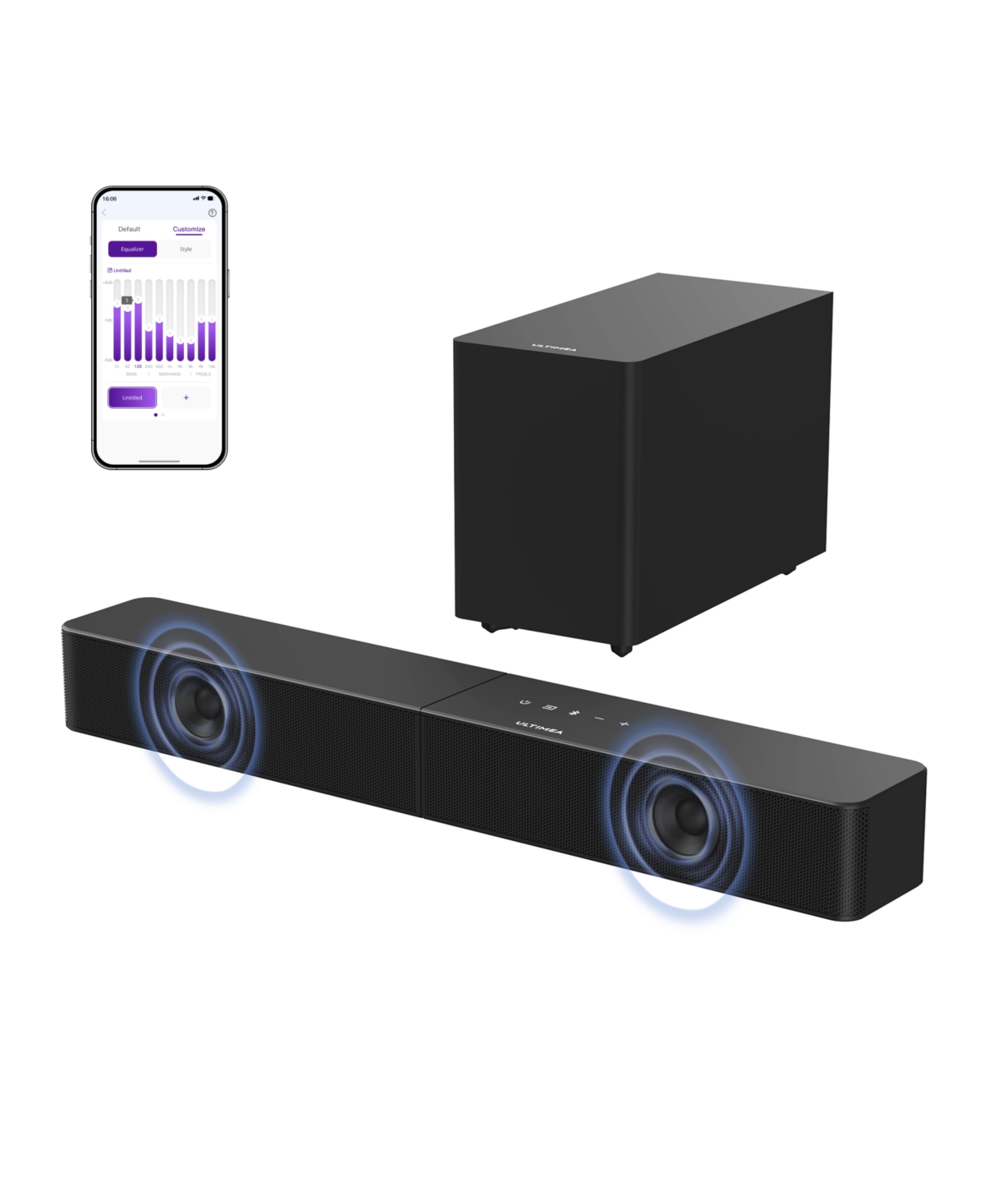 Click here for Ultimea Poseidon R3T 2.1ch Soundbar with Wireless... prices