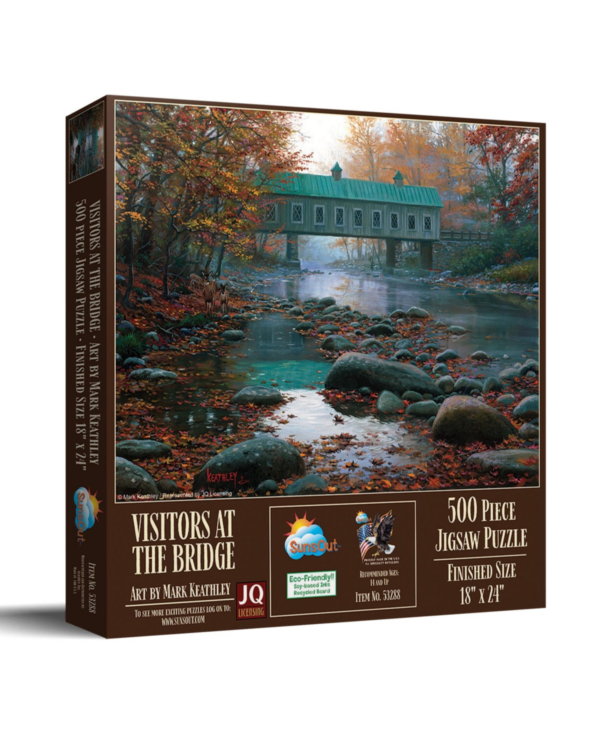 Click here for SunsOut Visitors at the Bridge 500 Piece Jigsaw Pu... prices