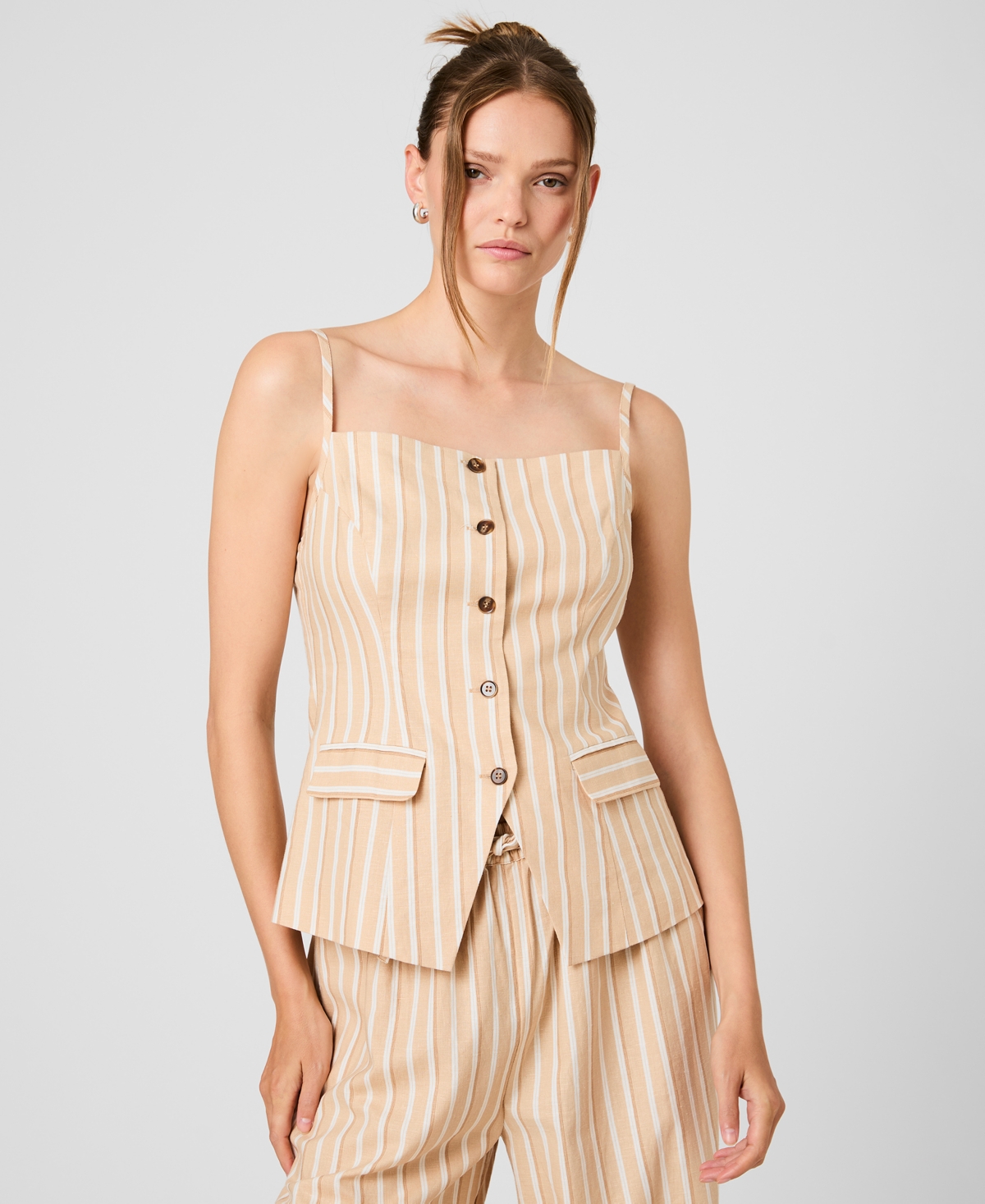 Click here for French Connection Womens Sleeveless Tailored Top -... prices