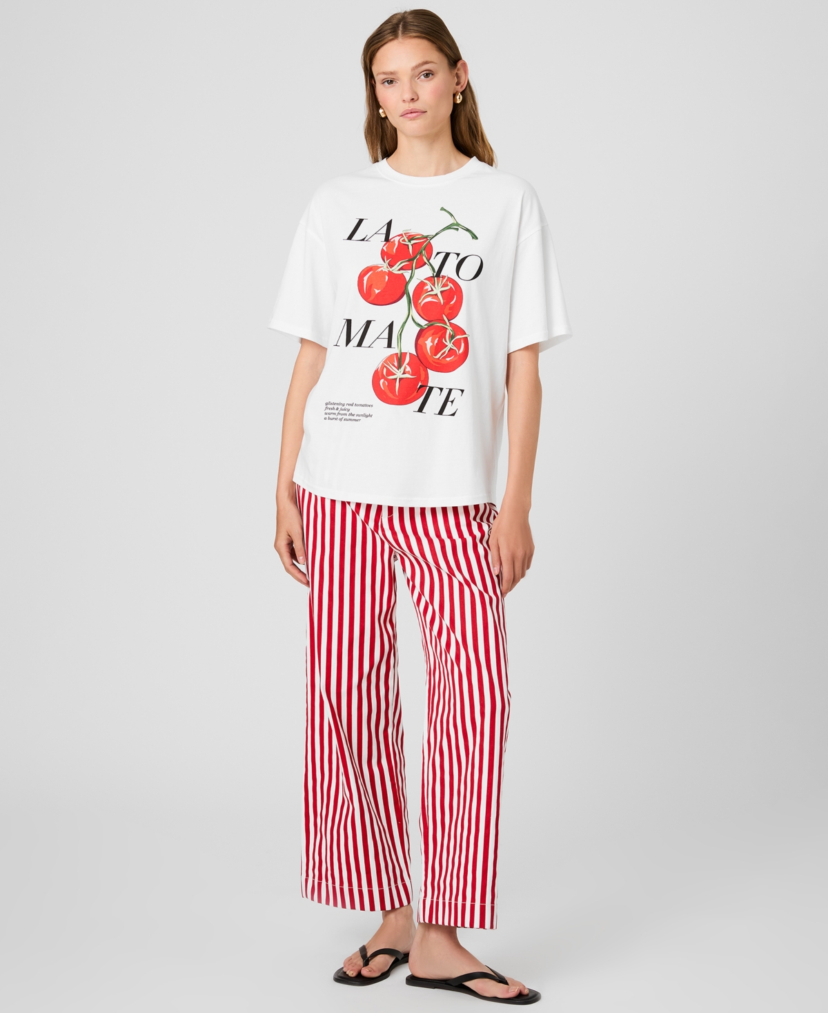 Click here for French Connection Womens La Tomate Printed Oversiz... prices