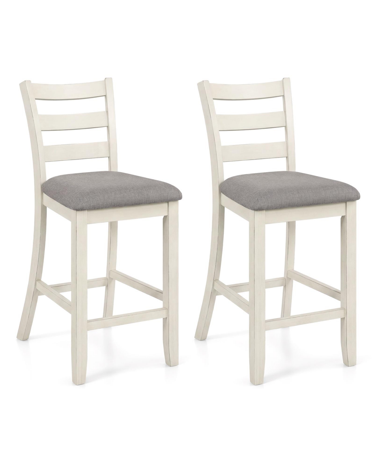 Click here for Gymax Bar Stools Set of 2 Upholstered Counter Heig... prices