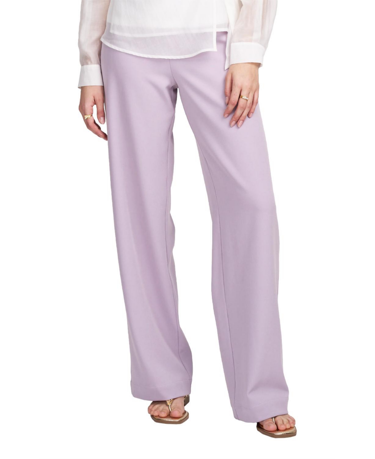 Click here for Elle Collection Womens Woven Pant With Button - La... prices