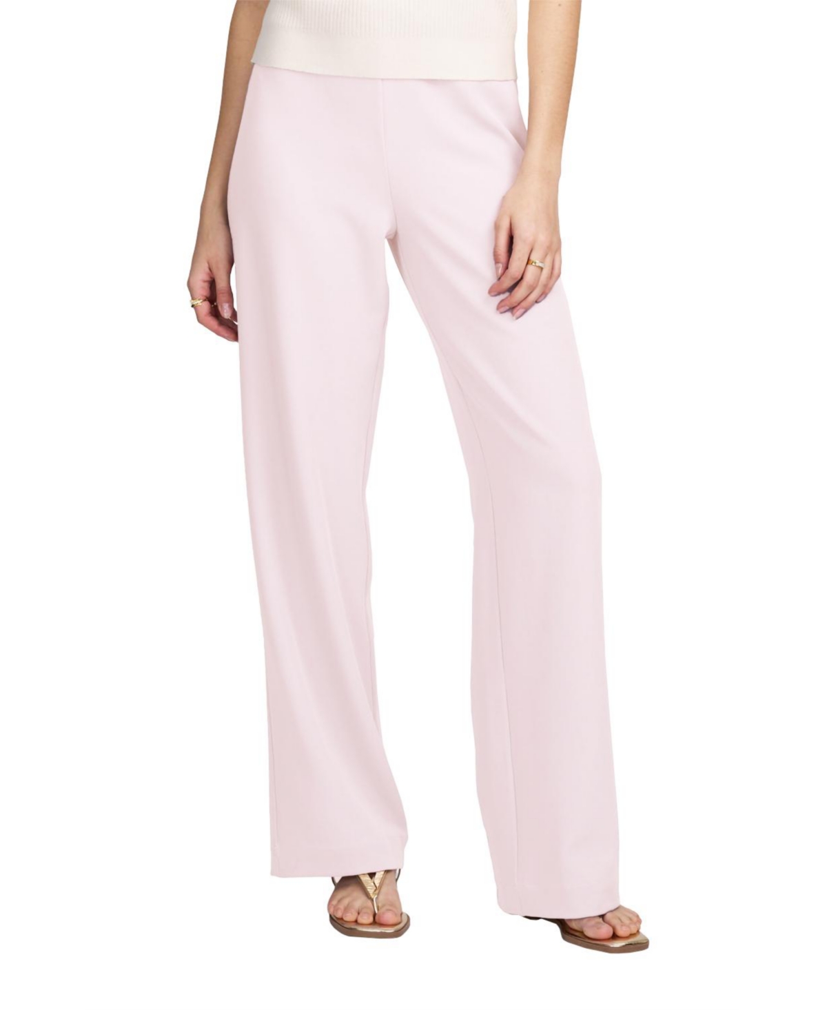 Click here for Elle Collection Womens Woven Pant With Button - Li... prices