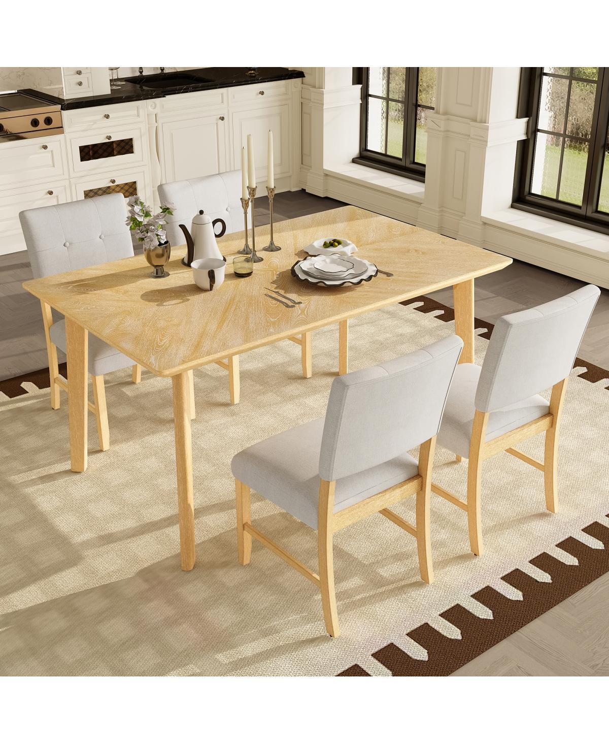 Click here for Streamdale Furniture Rustic Farmhouse 5-Piece Dini... prices