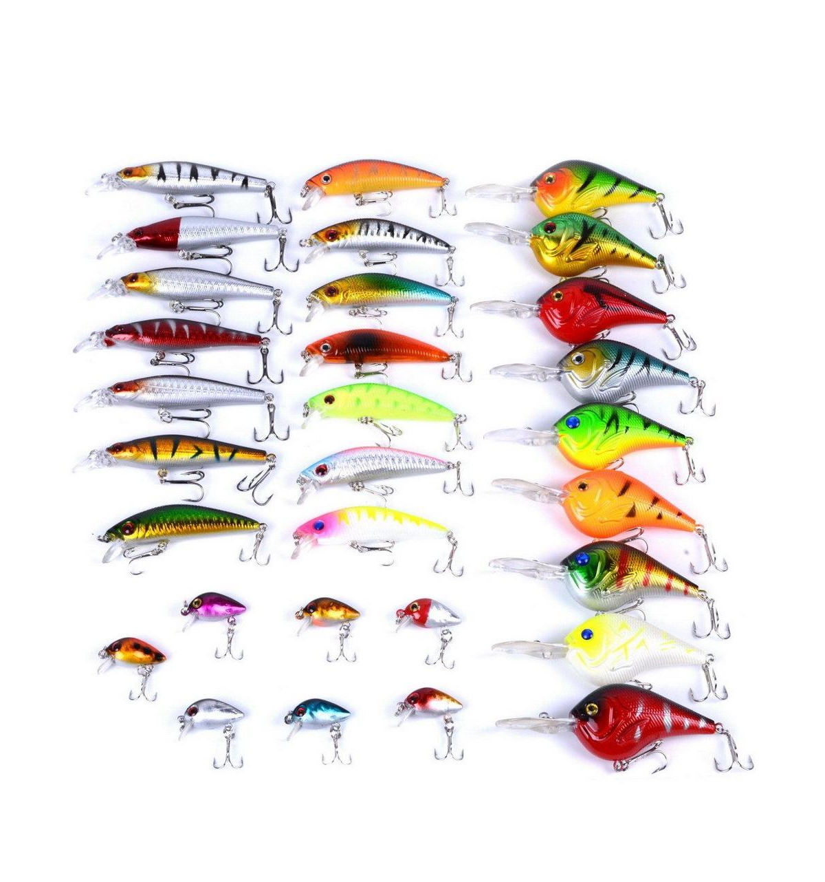 Click here for Gnuadz Fishing Lures Kit Minnow Popper Crank Baits... prices