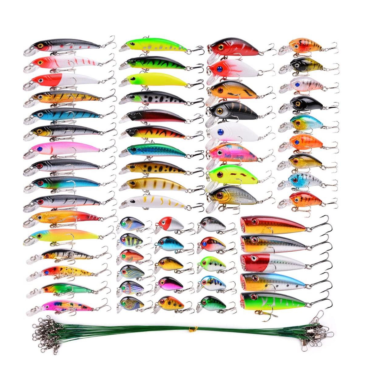 Click here for Gnuadz Fishing Lures Kit Minnow Popper Crank Baits... prices