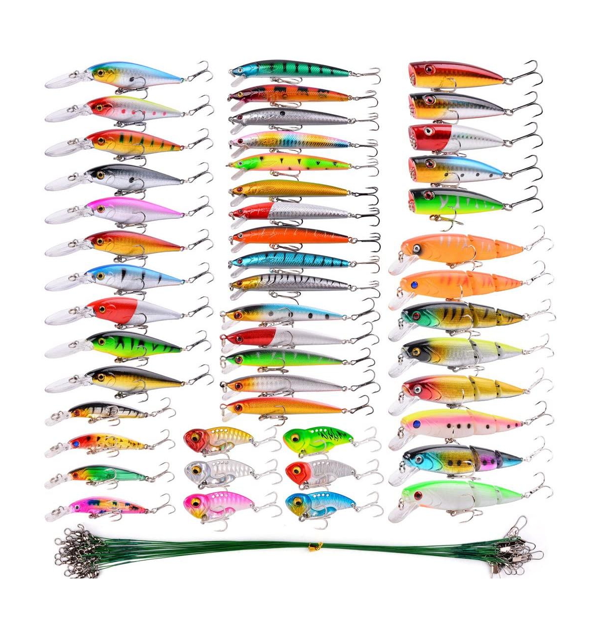 Click here for Gnuadz Fishing Lures Kit Minnow Popper Crank Baits... prices