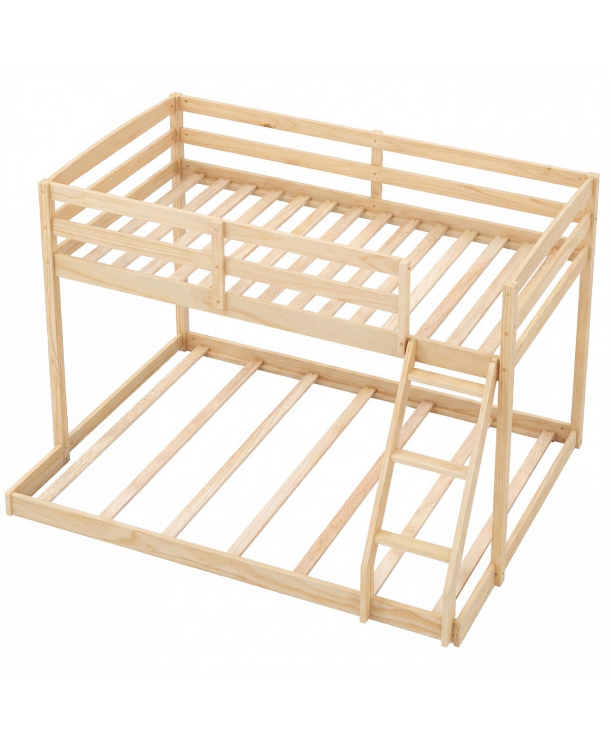 Click here for Slickblue Low Floor Twin Over Full Bunk Bed Frame... prices