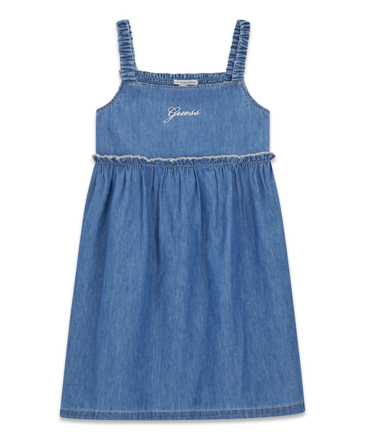 Click here for Guess Girls 7-16 Chambray Tank Dress - Blue prices