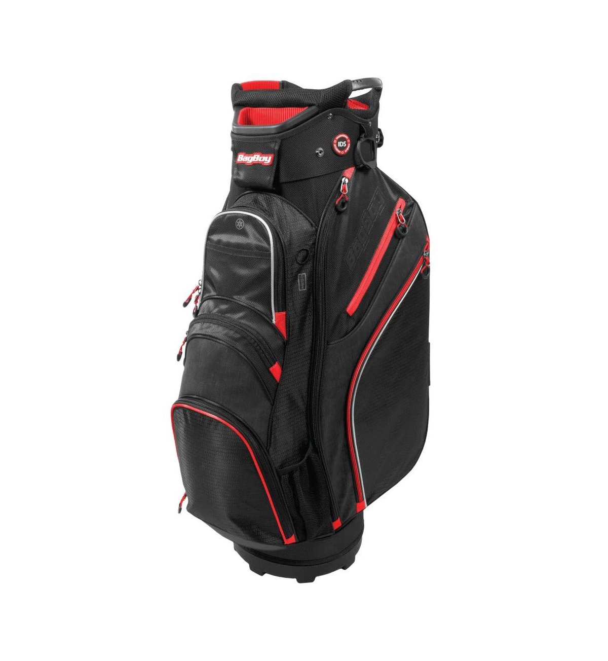 Click here for Bag Boy Chiller Golf Cart Bag - Black/red/silver prices
