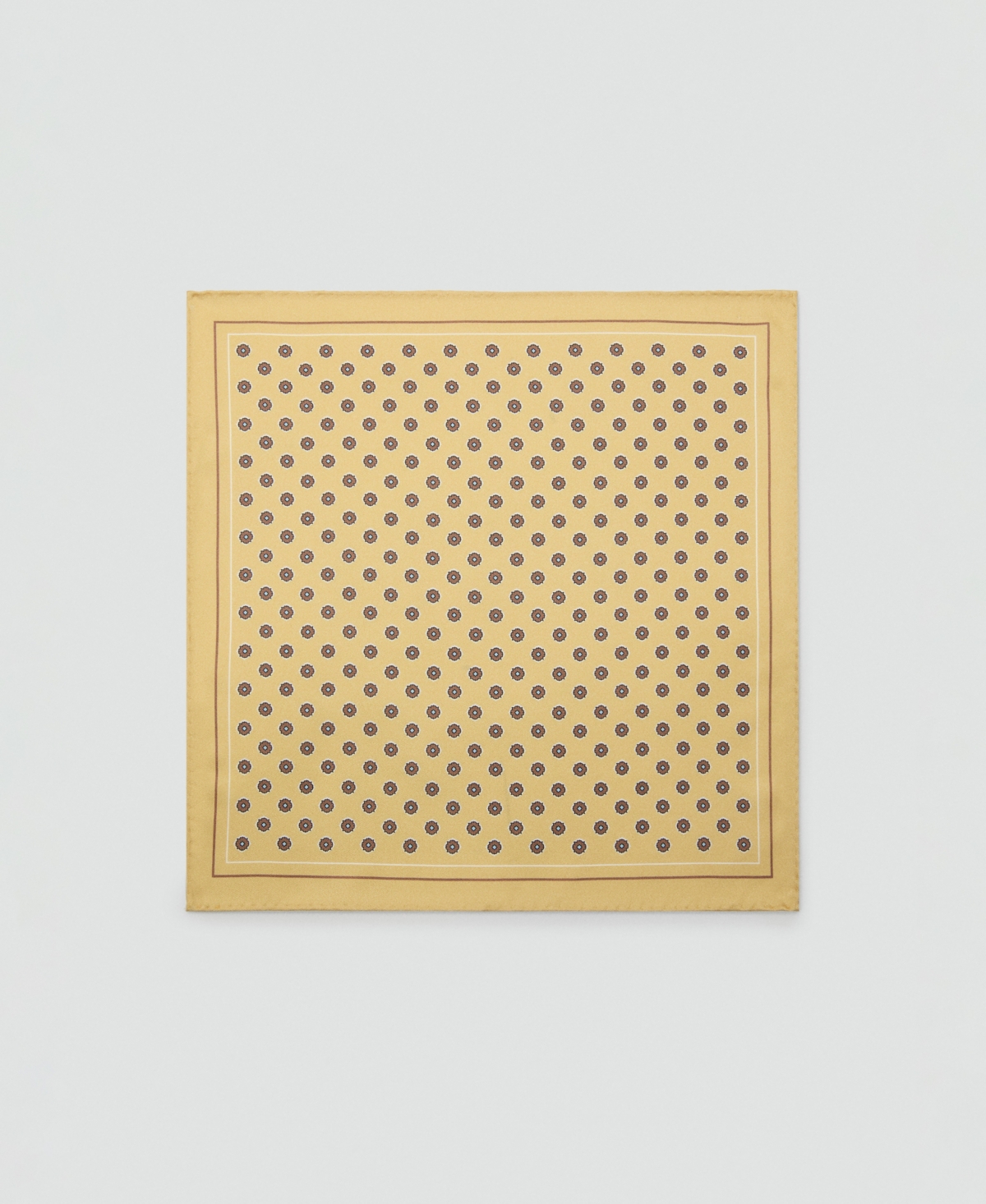 Click here for Mango Mens Printed Scarf - Yellow prices