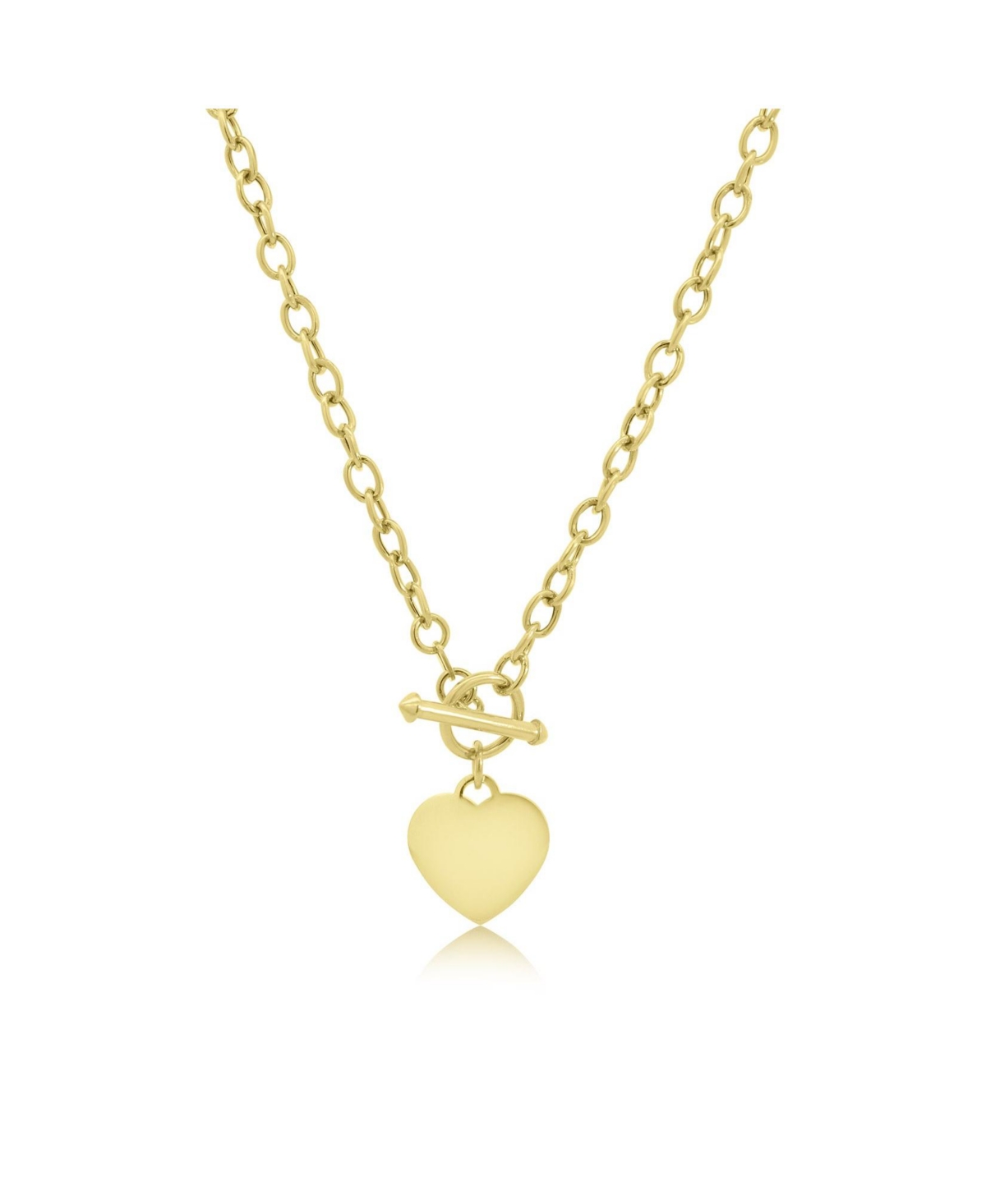 Click here for The Lovery Heart Toggle Necklace 14K Gold-Plated S... prices