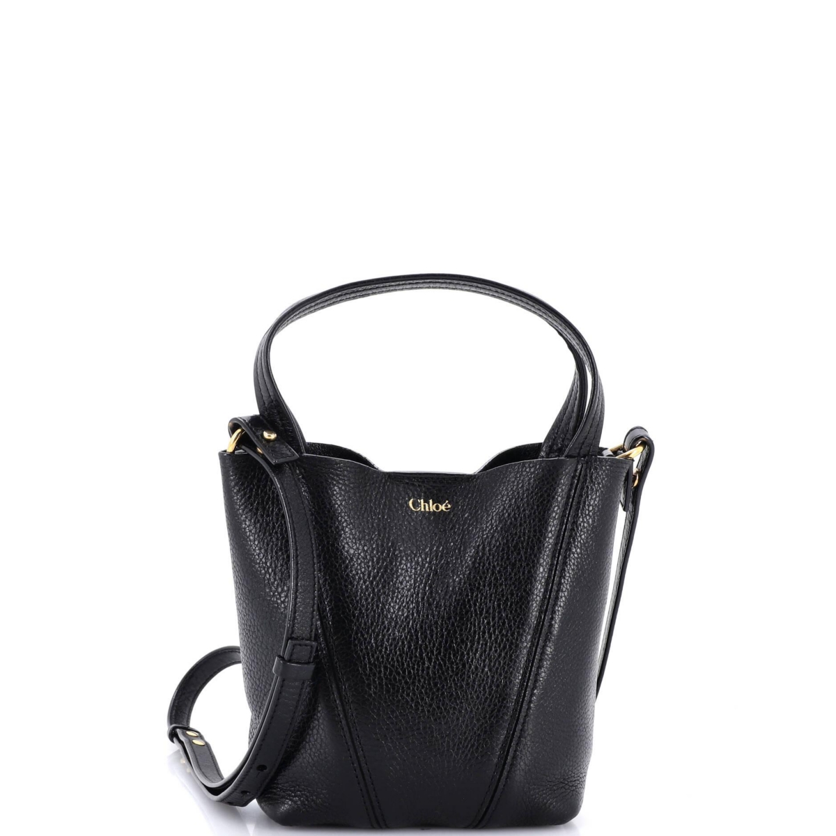 Click here for Pre-Owned Chloe Small Spin Tote Leather - Black prices