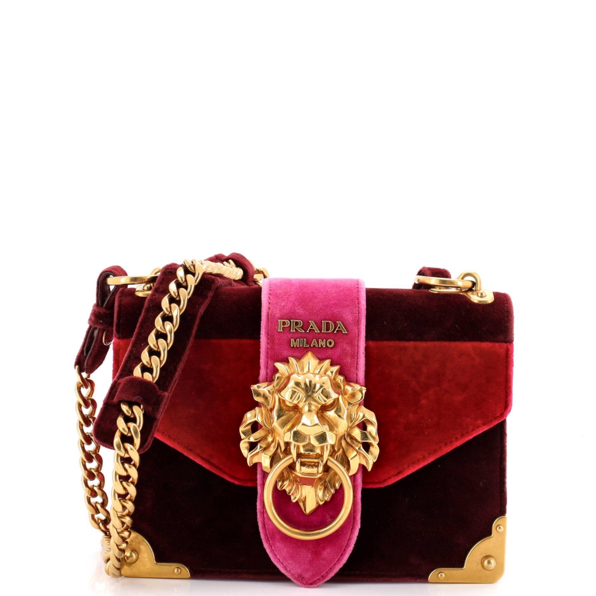 Click here for Pre-Owned Prada Small Animalier Cahier Crossbody B... prices