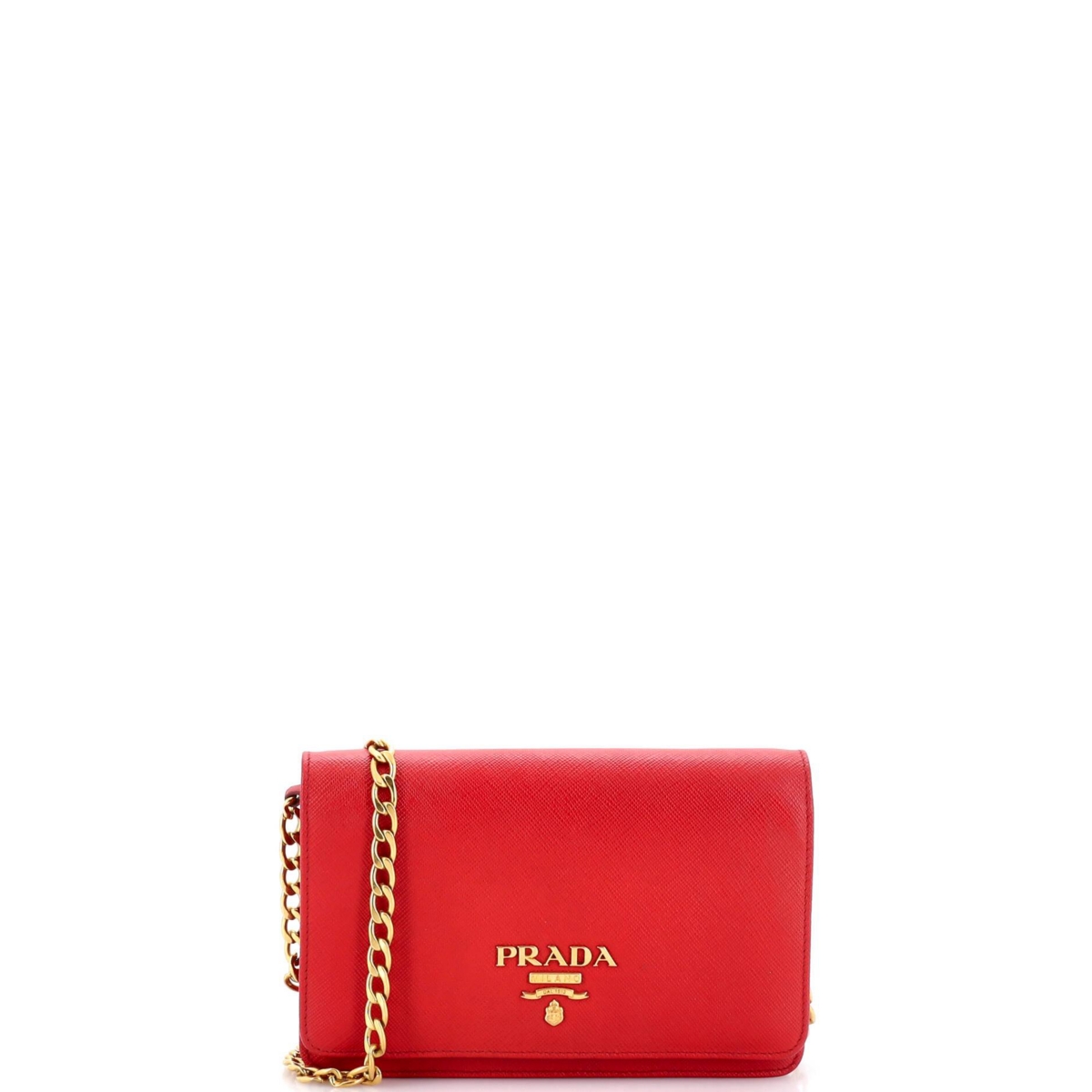 Click here for Pre-Owned Prada Chain Wallet Crossbody Saffiano Le... prices