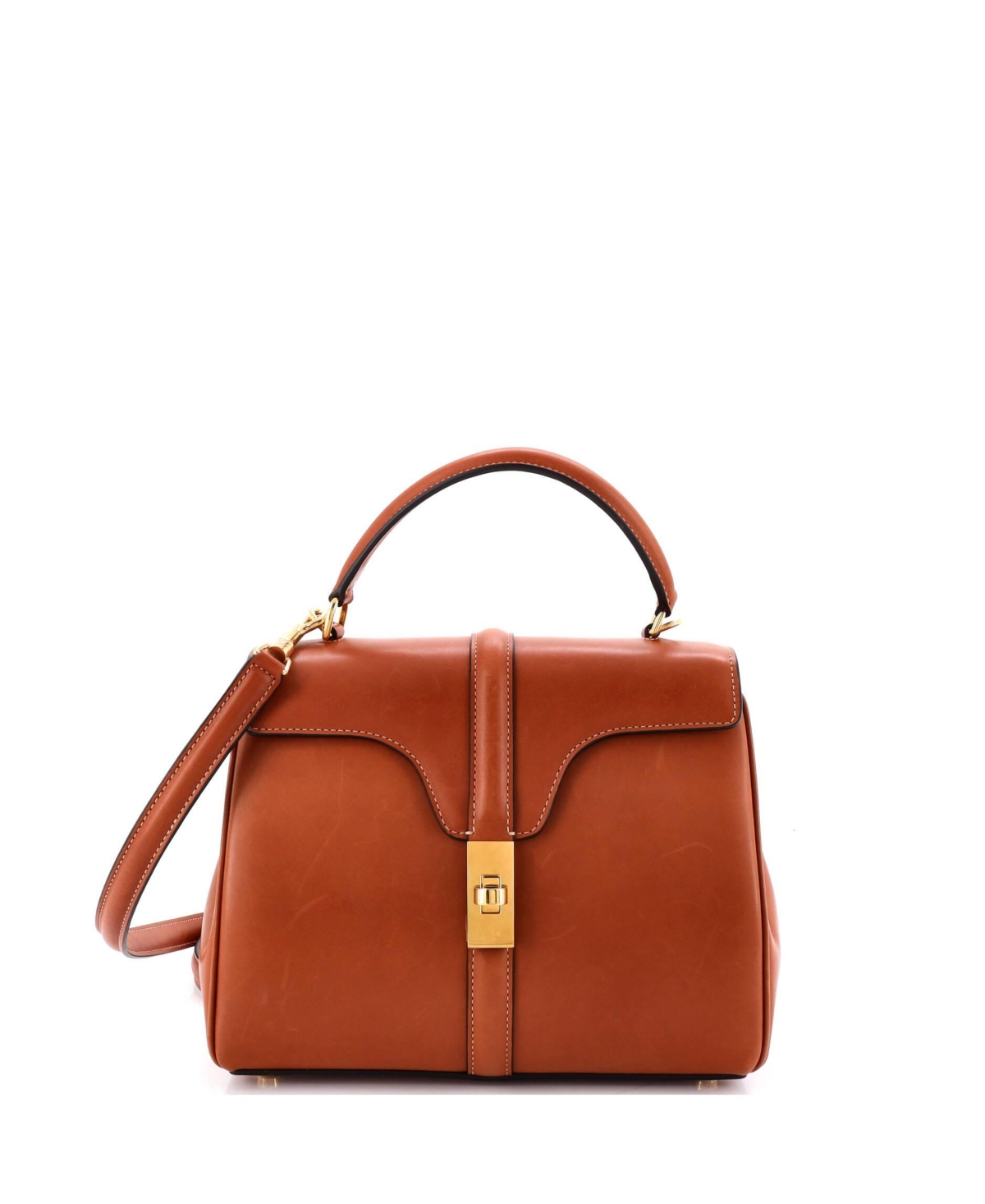 Click here for Pre-Owned Celine Small 16 Top Handle Bag Smooth Ca... prices