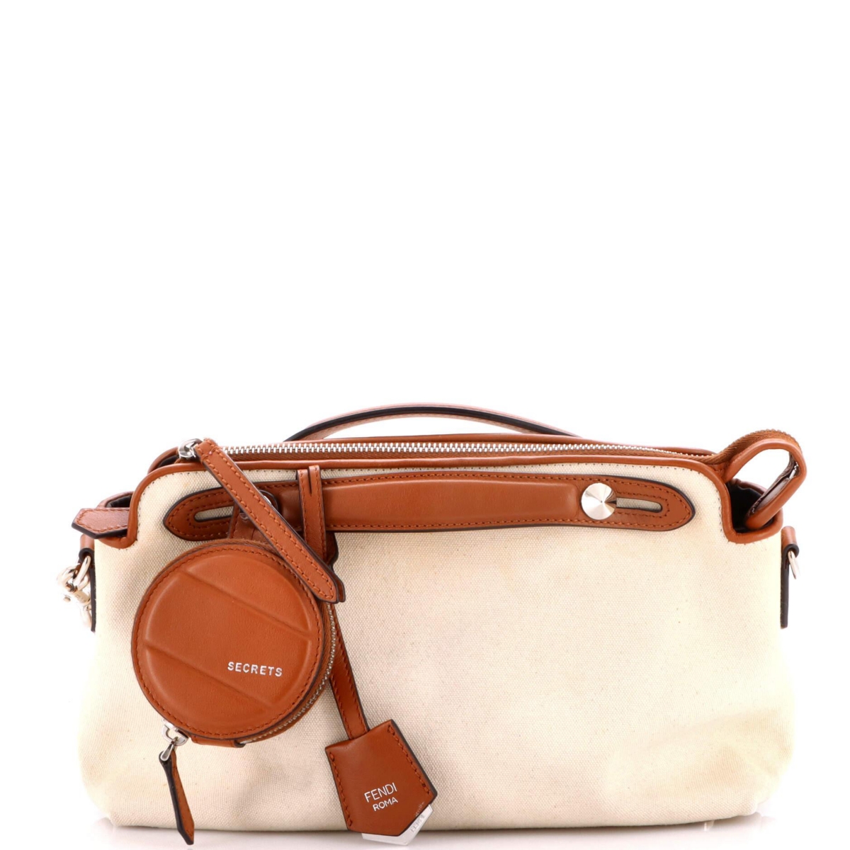 Click here for Pre-Owned Fendi Small By The Way Satchel Canvas an... prices
