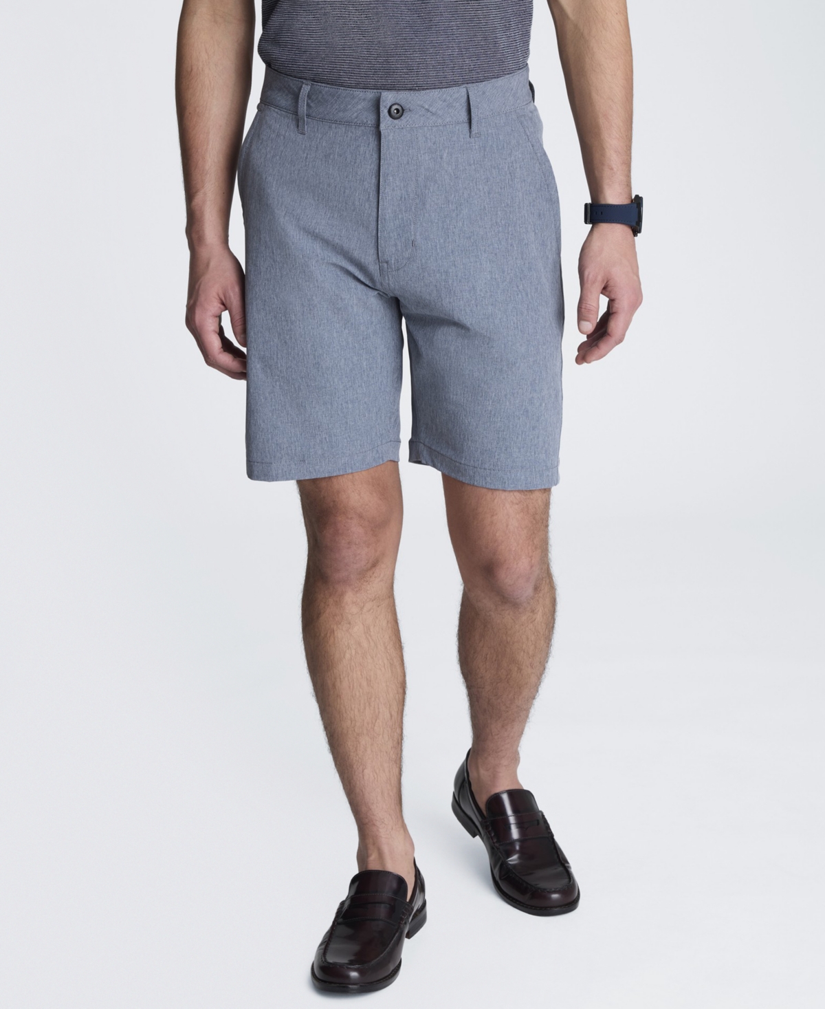 Click here for Kenneth Cole Mens Regular-Fit Tech Shorts - Navy M... prices