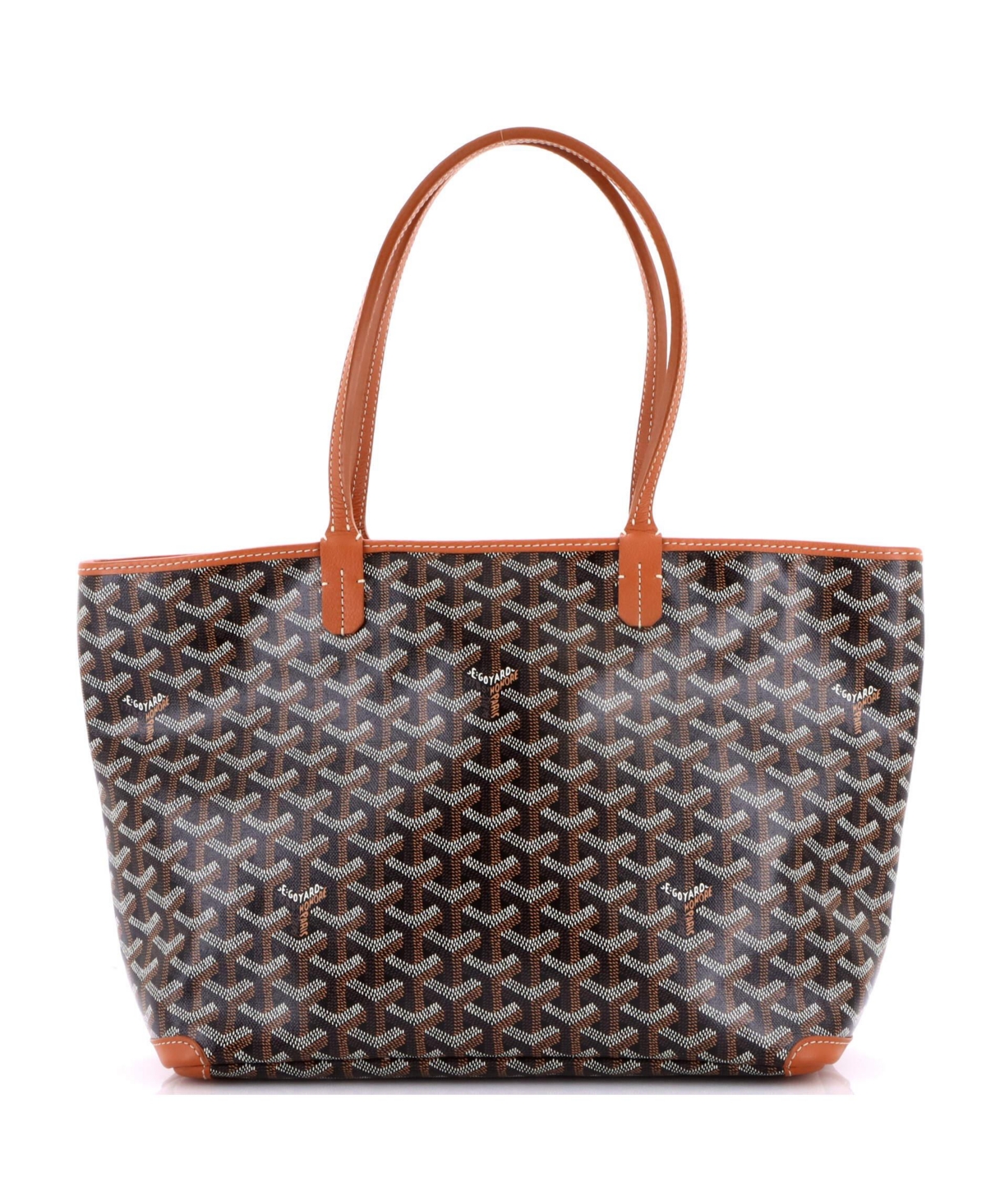 Click here for Pre-Owned Goyard Pm Artois Tote Coated Canvas - Br... prices