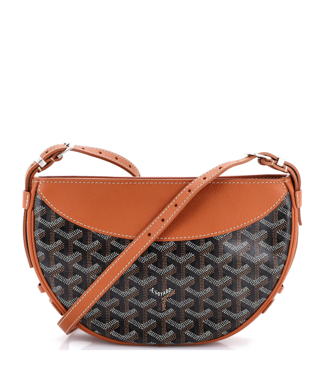 Click here for Pre-Owned Goyard Hirondelle Shoulder Bag Coated Ca... prices