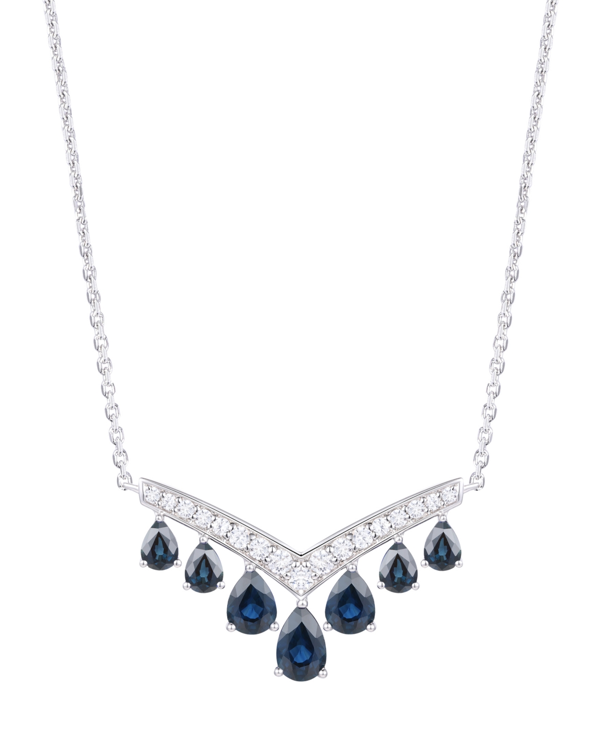 Click here for Macys Gemstone and Diamond Necklace (1/3 ct. t.w.)... prices
