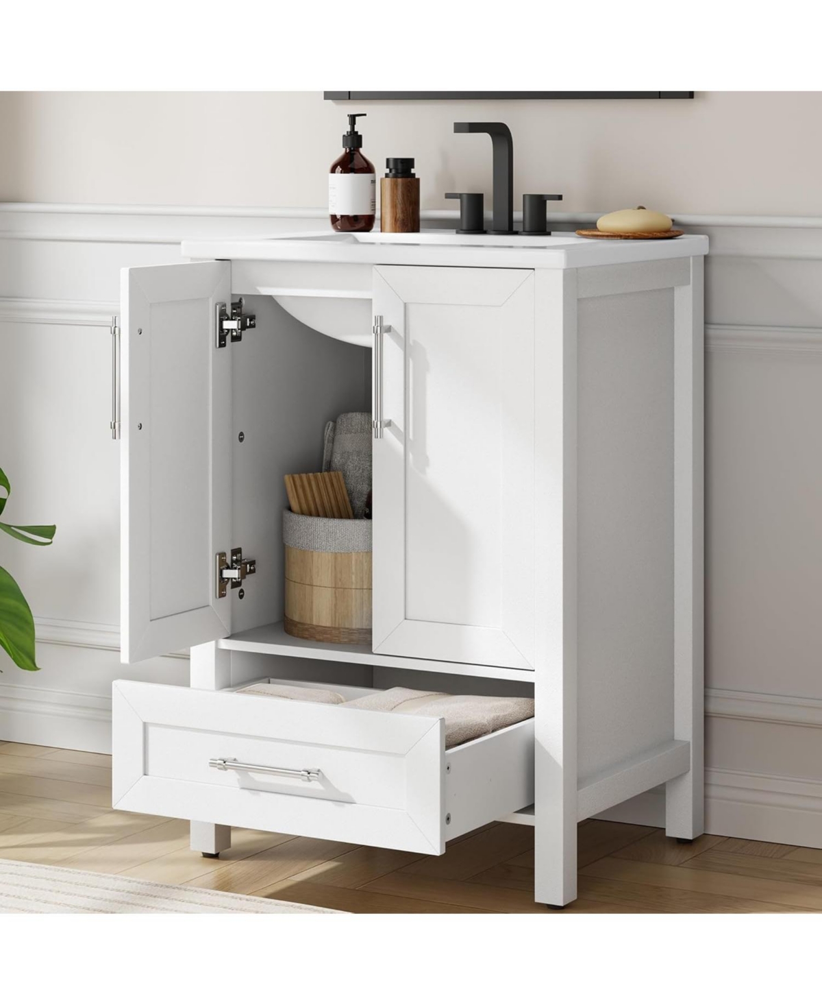 Click here for gaomon Bathroom Vanity with Sink  Vintage Farmhous... prices