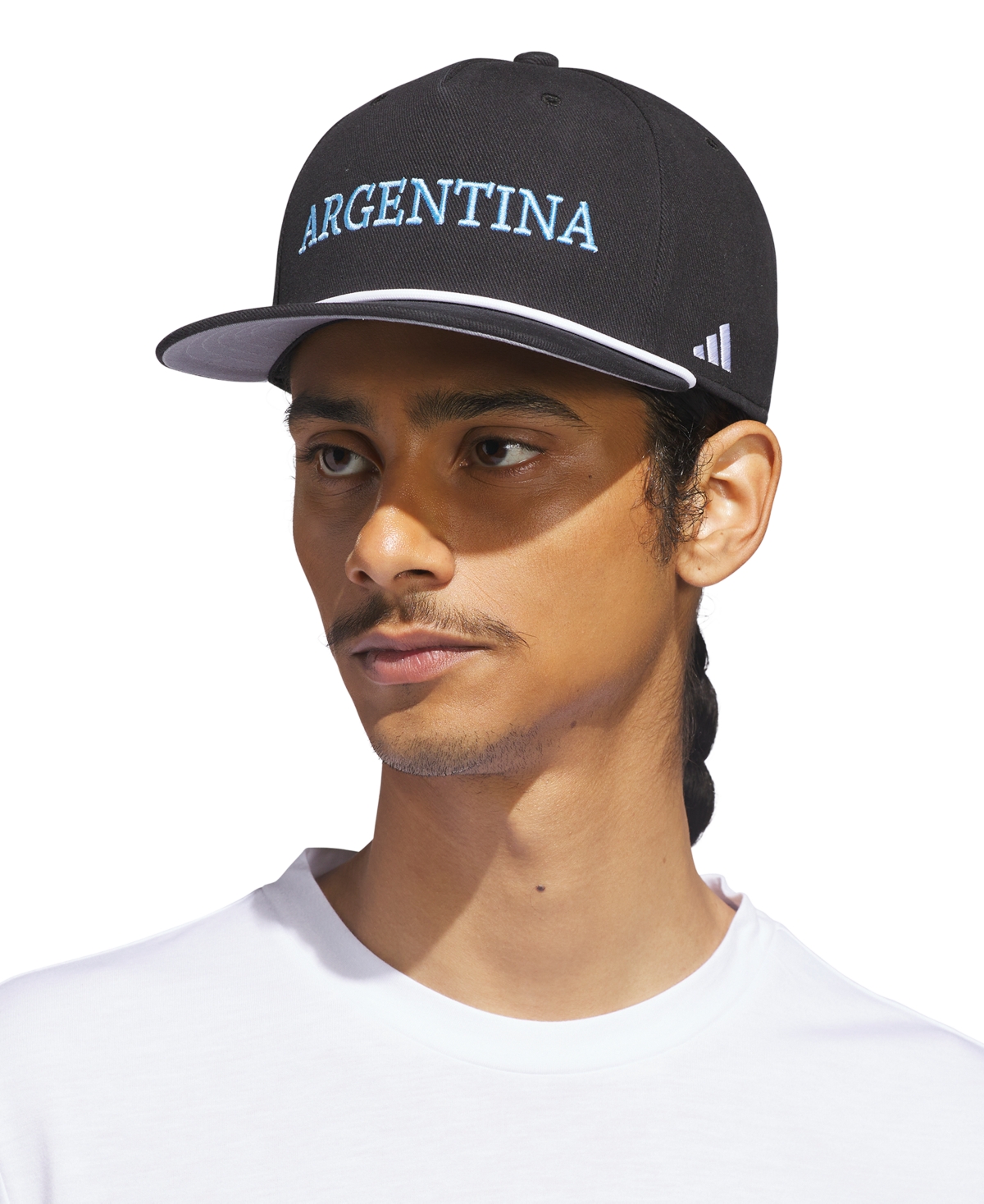Click here for adidas Mens Argentina Five-Panel Cap - Black/lt Bl... prices