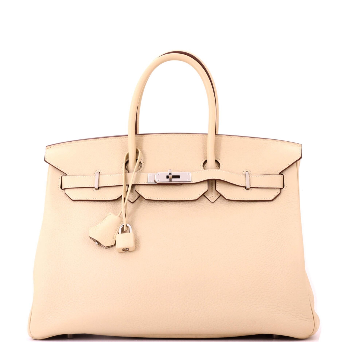 Click here for Pre-Owned HERMES Birkin 35 Handbag Light Clemence... prices